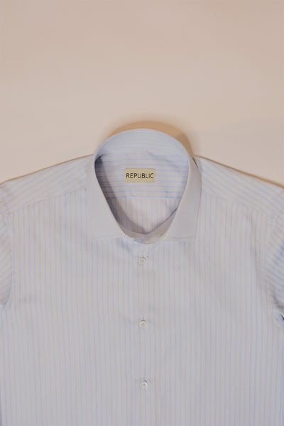 Blue Striped Shirt – Republic by Omar Farooq