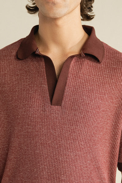 BURGUNDY POLO SHIRT – Republic by Omar Farooq