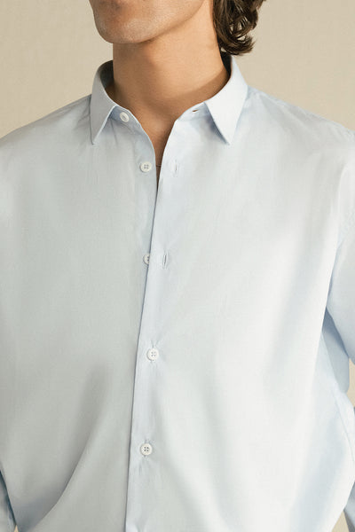 SKY BLUE COTTON SHIRT – Republic by Omar Farooq