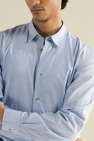 MAYA BLUE COTTON SHIRT – Republic by Omar Farooq